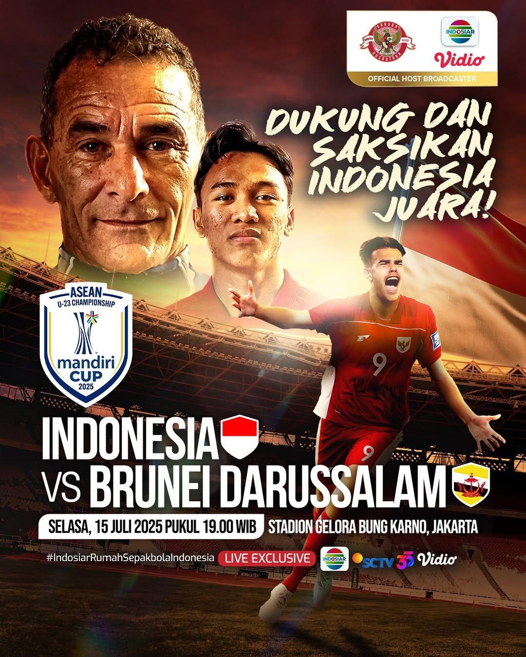 Siaran Gratis Indosiar Cara Nonton Live Streaming Timnas U23 Indonesia vs Brunei Piala AFF U23 ...