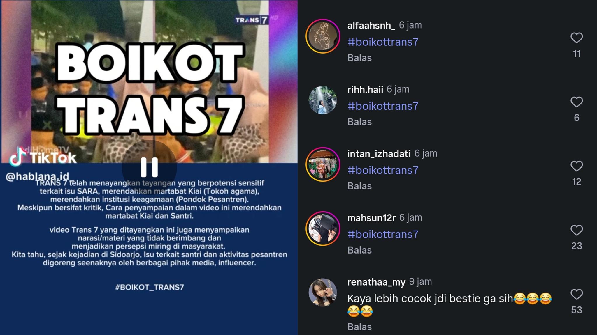 Boikot Trans7 Viral: Tayangan XPOSE Dinilai Lecehkan Santri dan Pesantren