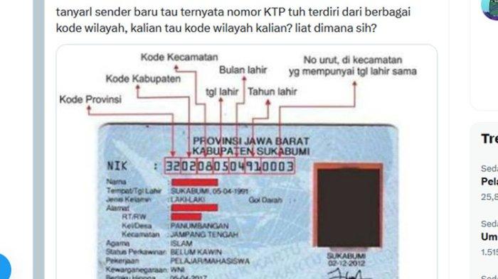Viral Nomor KTP Disebut-sebut Rangkaian Kode Wilayah, Emang Benar ? Simak Penjelasannya - Tribun ...