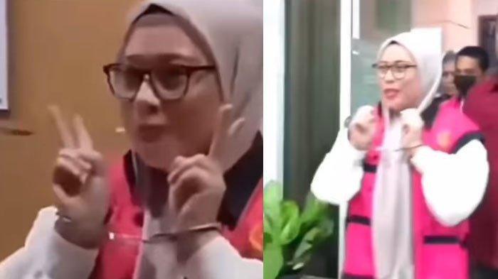 ASN Tersangka Korupsi Jalan Lenggak-lenggok, Pose Angkat 2 Jari ...