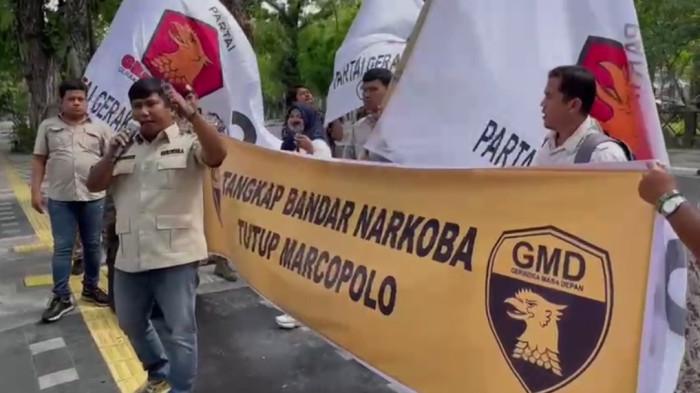 DPRD Binjai dan Kader Gerindra Datangi Kantor Gubernur dan Rumdis Kapolda, Desak Tutup Barak ...