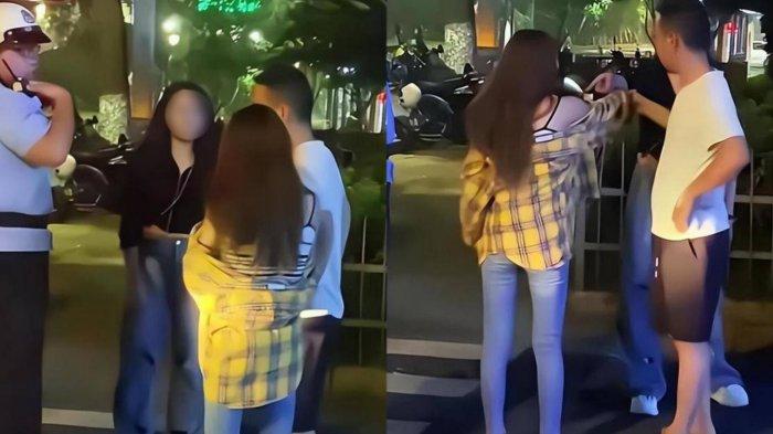 Seorang Istri Labrak Wanita yang Diduga Selingkuhan Suaminya di Jalan, Reaksi Sang Suami Disorot ...