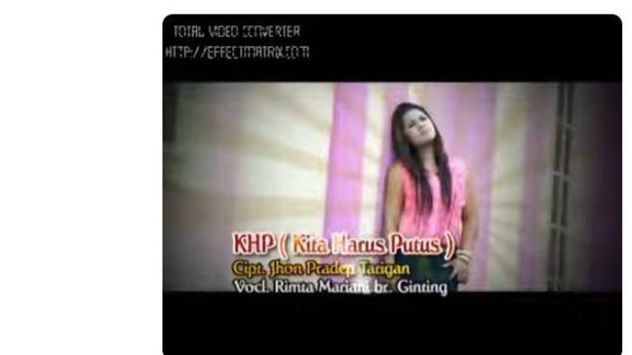 Lirik Lagu Karo Kita Harus Putus yang Dipopulerkan Rimta Mariani Br Ginting - Tribun-medan.com