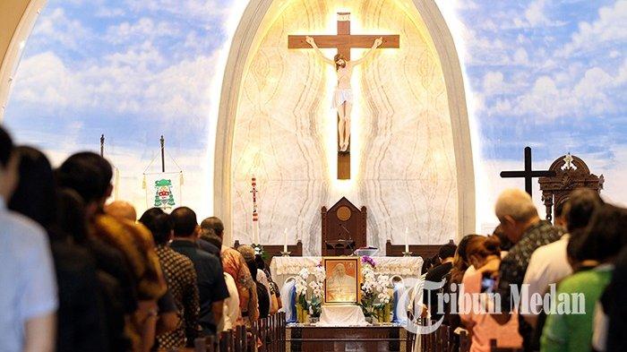 Jemaat Katolik di Medan Gelar Misa Requiem Doakan Paus Fransiskus - Tribun-medan.com