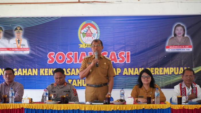 Sosialisasi Pencegahan Kekerasan Seksual, Wabup Toba: Anak Harus Jadi Sahabat, Bukan Korban ...
