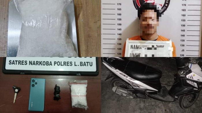 Satresnarkoba Polres Labuhanbatu Tangkap Kurir Sabu 101 Gram di Pangkatan - Tribun-medan.com