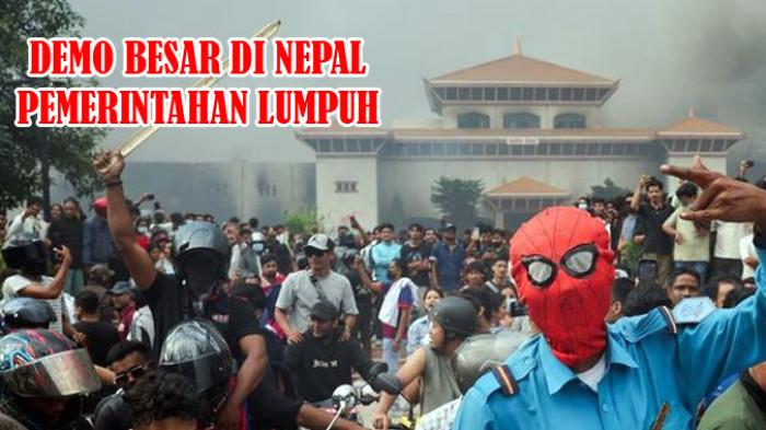 DEMO BESAR DI NEPAL: Menkeu Ditelanjangi dan Diarak, Gedung DPR, Rumah ...