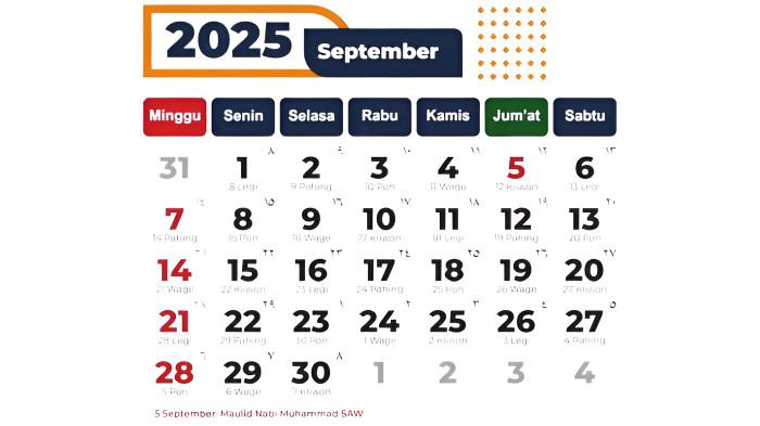 Apakah Maulid Nabi 2025 Jadi Satu-satunya Libur di Bulan September 2025 ...