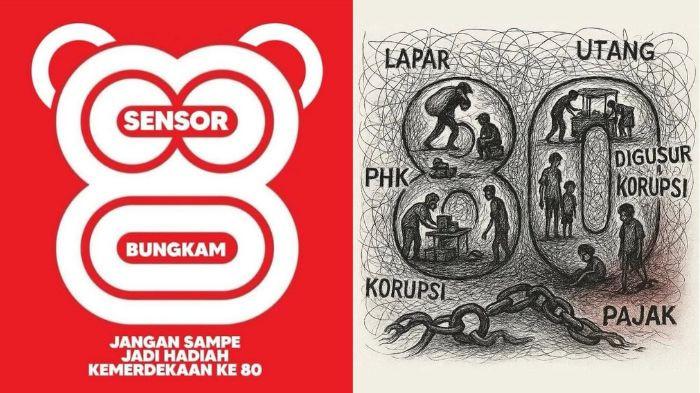 Logo HUT RI 80 Ramai Dijadikan Meme dan Kritik, Mulai Keroppi Hingga ...