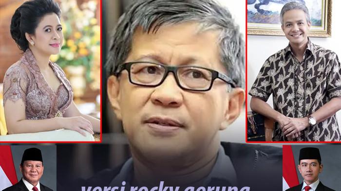 VERSI Rocky Gerung: Ganjar atau Puan Solusi Pengganti Gibran Menjadi Wapres RI Mendampingi ...