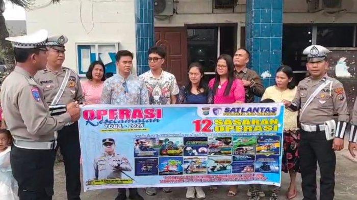 Satlantas Polresta Deliserdang Sosialisasikan Ops Keselamatan Toba 2025 kepada Jemaat Gereja ...