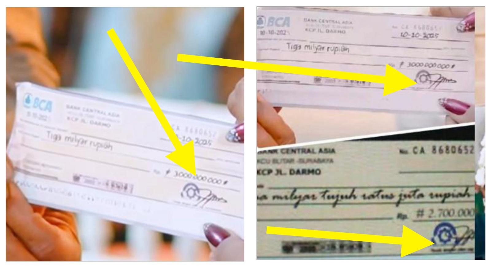 VIRAL Cek Rp 3 Miliar Tarman Disebut Mirip Cek Palsu Tahun 2009, Nomor Seri Disorot, Ini Kata ...