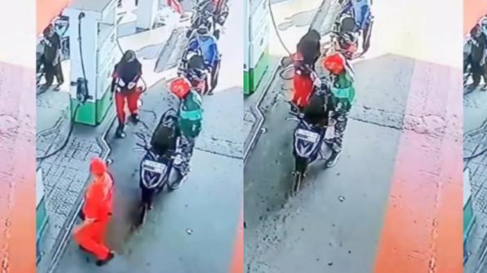 NASIB Driver Ojol Usai Lempar Uang ke Petugas SPBU Saat Isi Bensin Viral - Tribun-medan.com