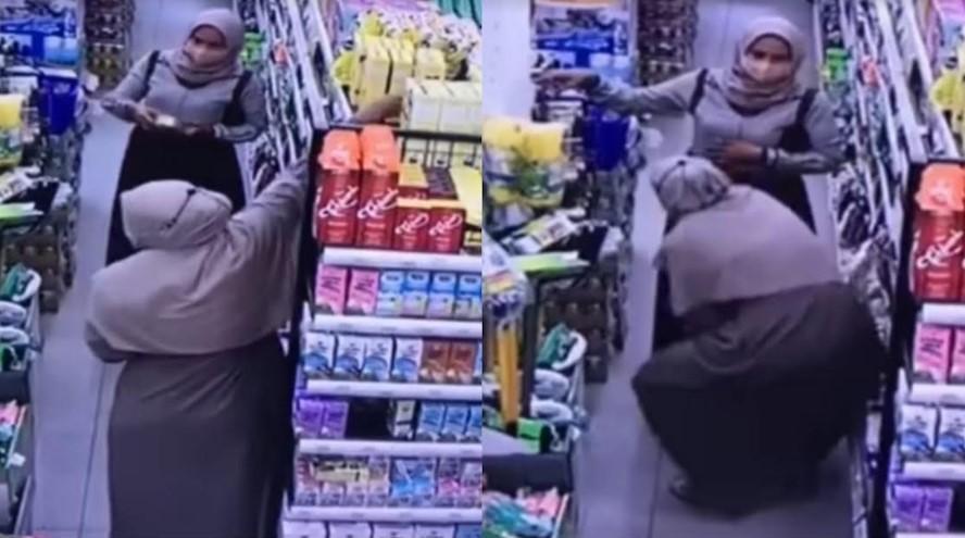 Dua Wanita Curi Susu Bubuk dan Masukkan ke Dalam Rok, Aksinya Terekam CCTV - Halaman all ...