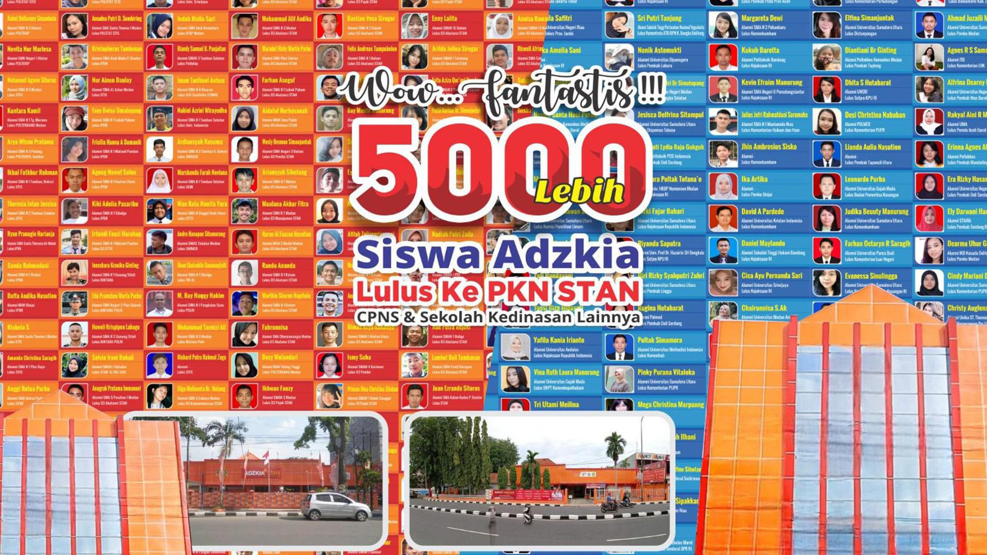 Fantastis! 5.000 Lebih Siswa Adzkia Lulus PKN STAN, CPNS dan Perguruan ...
