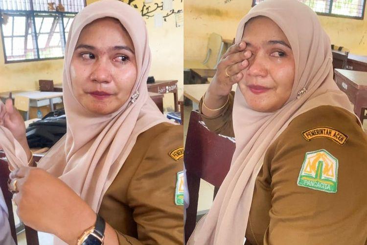 TANGIS PILU Guru Nanda Roshita, Gagal Ujian PPG karena Listrik Padam ...