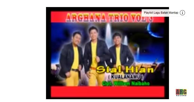 Lirik Lagu Batak Sian Hian Kualanamu yang Dipopulerkan Arghado Trio - Tribun-medan.com