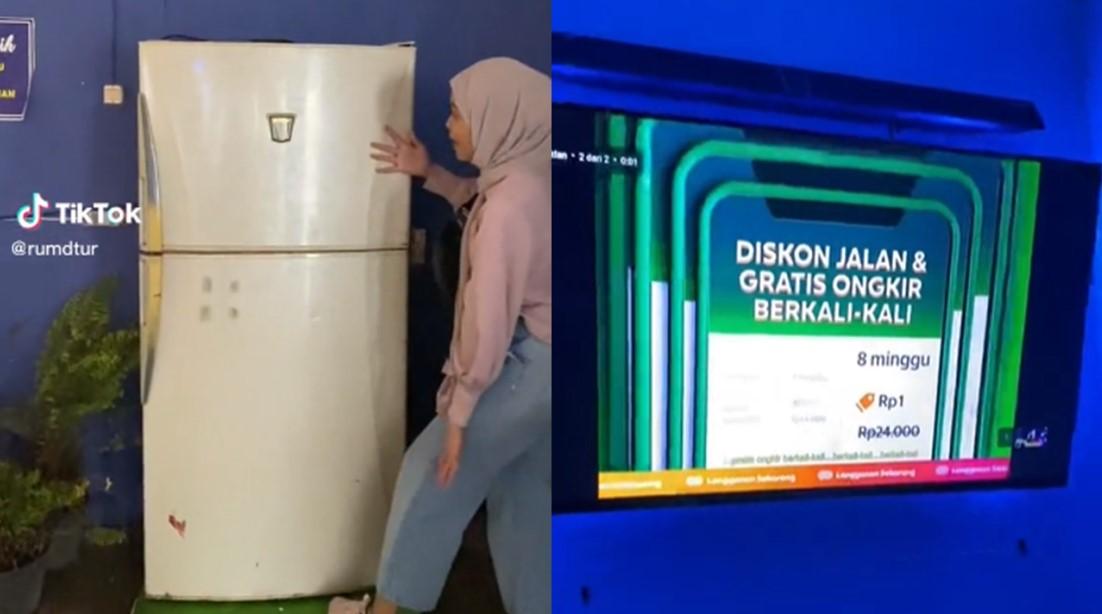 Viral Ada Toilet VVIP di Balik Pintu Kulkas, Ada TV Internet hingga ...