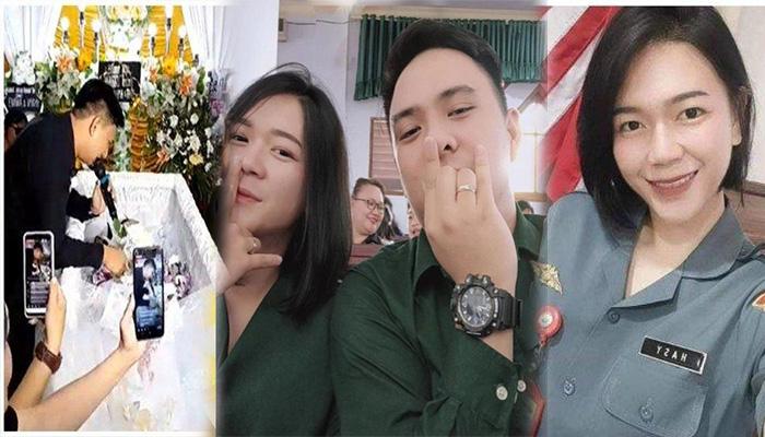 Tunangan Serda Hasy Menangis Sampai Pingsan di Pemakaman, Tewas Sebelum ...
