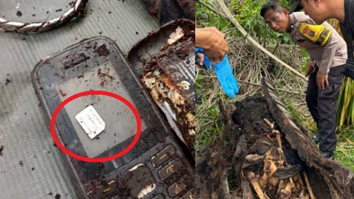 TERUNGKAP Isi Handphone Kerangka Manusia dalam Batang Pohon Aren, Sang Kakak Cek SIM Card ...
