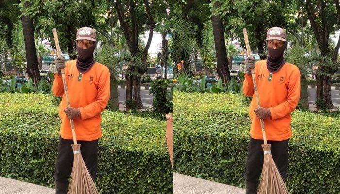 VIRAL Kisah Budi, Mantan Pegawai BUMN Kini Jadi Tukang Sapu Jalan ...