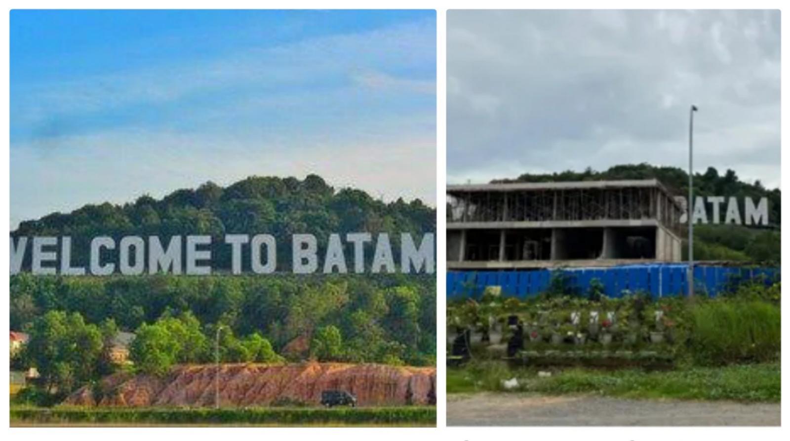 Viral WTB: Welcome to Batam Menjadi Welcome to Bangunan - Tribun-medan.com