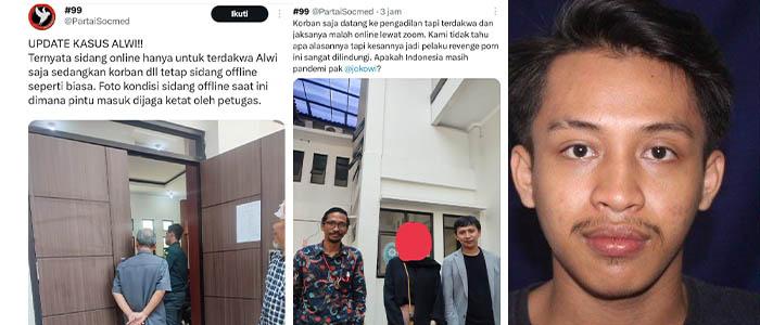 Tampang Alwi Husen Si Pelaku Revenge Porn yang Cuma Sidang Online ...