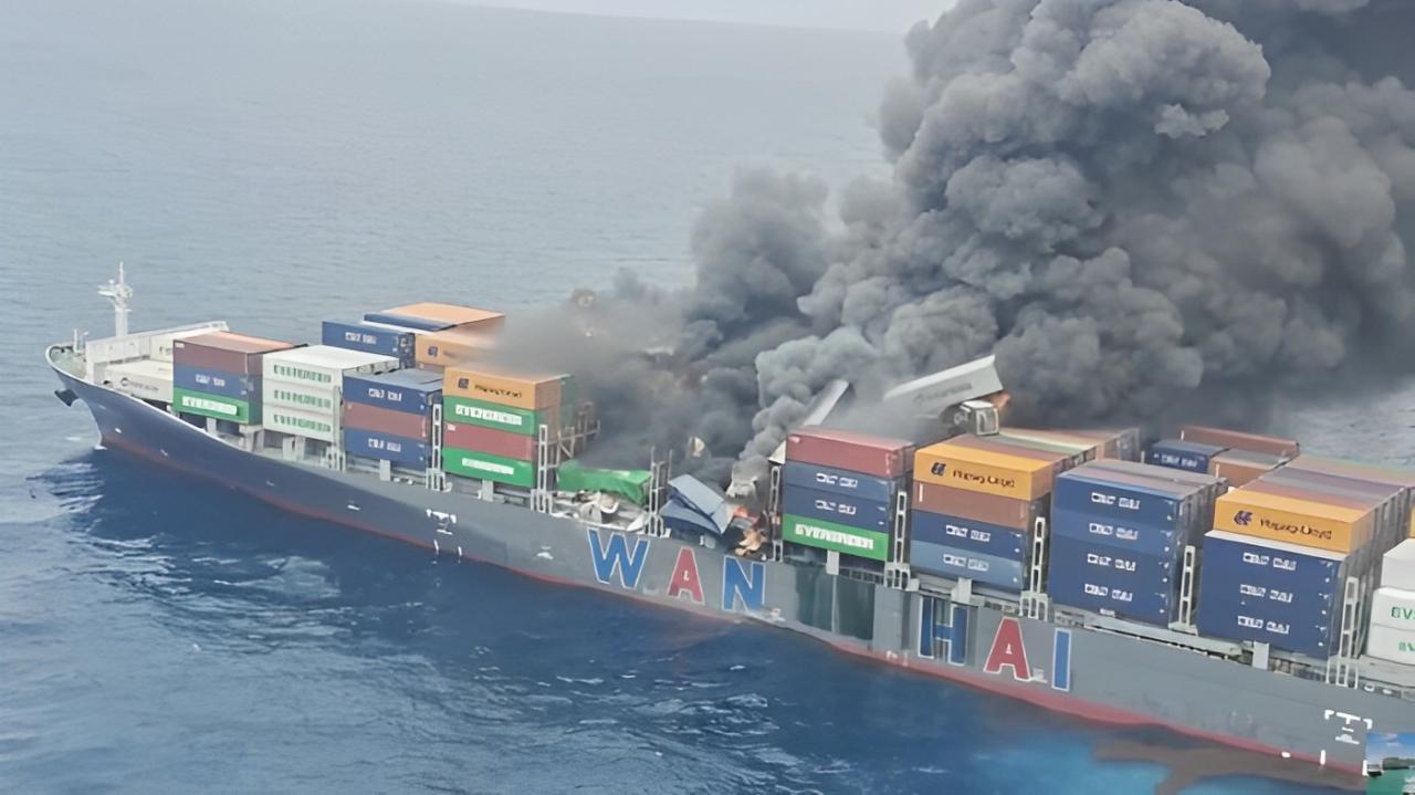 Mengenal MV Wan Hai 503 yang Meledak di Lepas Pantai India, Seorang ABK WNI Dilaporkan Hilang ...
