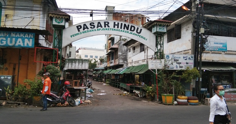 Pasar Hindu Medan, Pasar Tradisional Terkecil di Kota Medan - Tribun ...
