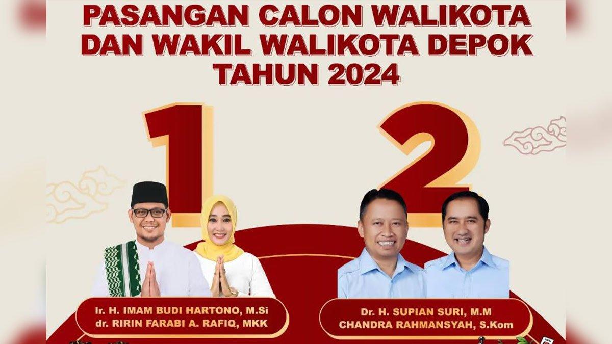 Survei Popularitas dan Elektabilitas Pilkada Depok 2024, Supian-Chandra vs Imam-Ririn, Siapa ...