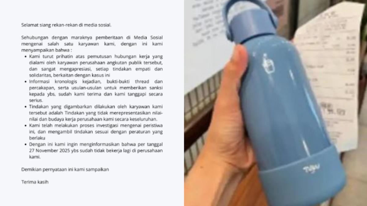 Setelah Viral Tumbler Hilang, Surat Pemecatan Anita Juga Viral, 3 Hal ...