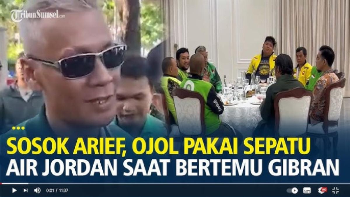 Sosok Arief, Ojol Pakai Nike Air Jordan saat Bertemu Gibran, Bantah ...