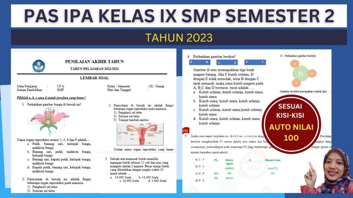40 Soal & Kunci Jawaban IPA Kelas 9 SMP Semester 2: DNA, Kromosom, dan Sel Ovum ...