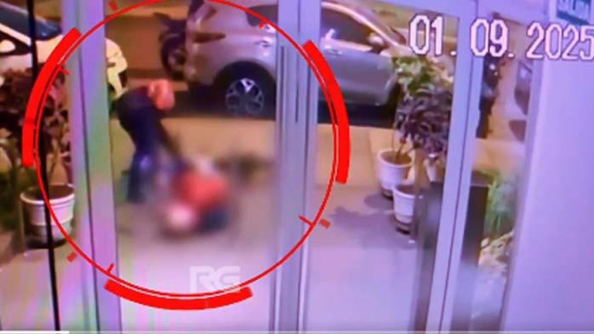 Rekaman CCTV Zetro Leonardo Purba Ditembak Hingga Tewas di Peru, Jatuh Beserta Sepeda & Istri ...