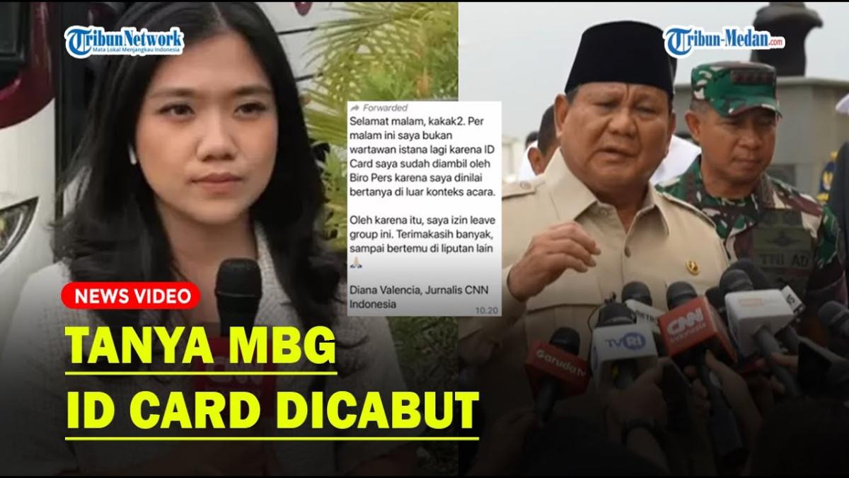 Kronologi ID Pers Diana Valencia Dicabut Usai Tanya Soal MBG ke Prabowo, Mensesneg Tanggung ...