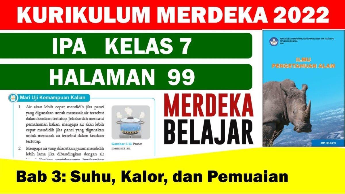 Soal & Kunci Jawaban IPA Kelas 7 SMP Halaman 99 Kurikulum Merdeka ...