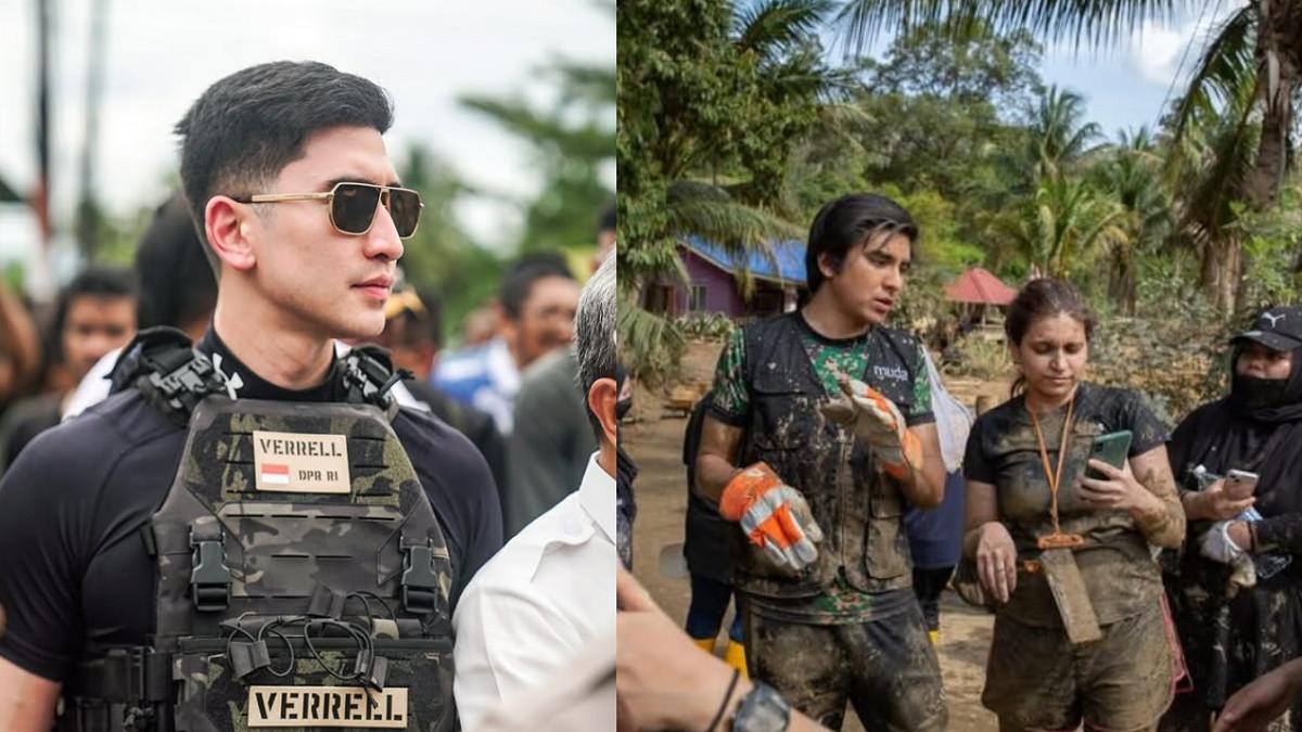 Foto Verrell Bramasta & Anggota Dewan Malaysia Syed Saddiq Tinjau Banjir Dibandingkan, Ini ...