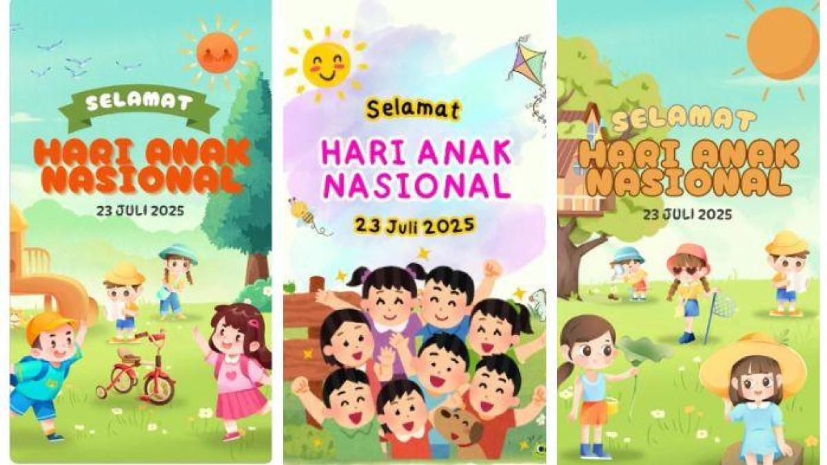 20 Link Gambar Lucu Hari Anak Nasional 2025 untuk Anak SD, SMP dan SMA Bisa Di-download Gratis ...