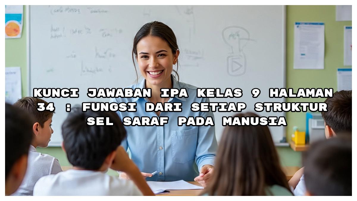 Jawaban IPA Kelas 9 Halaman 34 Apa Nama Bagian & Fungsi Setiap Struktur ...