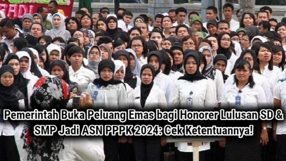 Jadwal Seleksi PPPK 2024, Formasi Khusus untuk Tenaga Honorer & Eks THK 2 Wajib Tercatat di Data ...