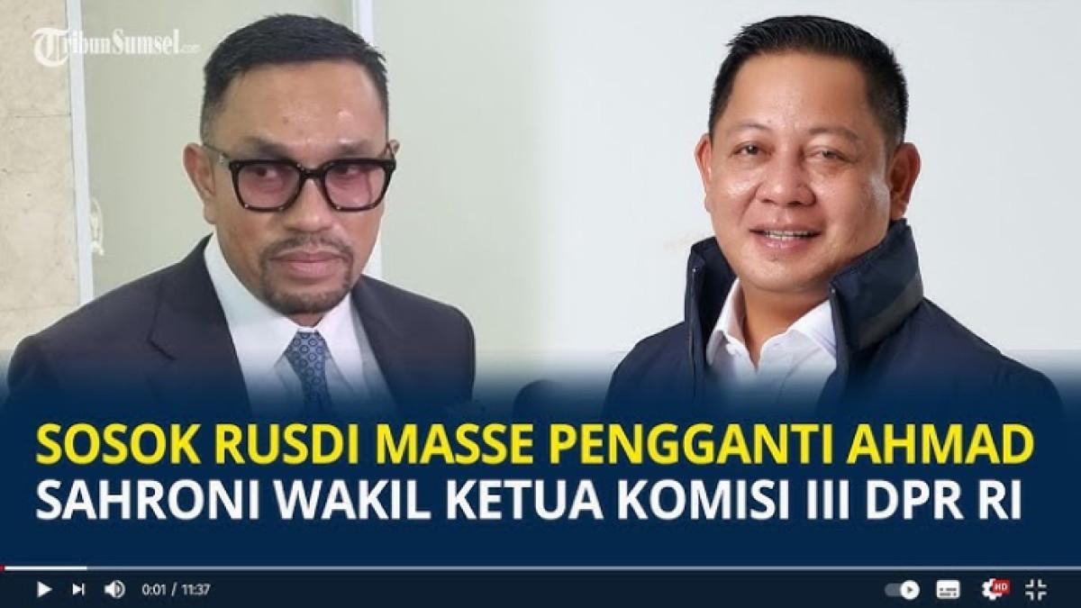 Perbandingan Harta Kekayaan Rusdi Masse Mappasessu dengan Ahmad Sahroni ...