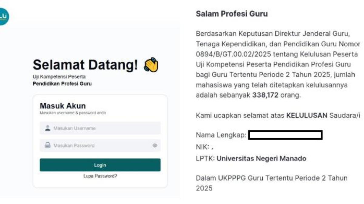 Cara Cek Hasil Kelulusan PPG Tahap 1 2025, Buka Ruang GTK atau Akses ukppg.bpp.kemdikbud.go.id ...