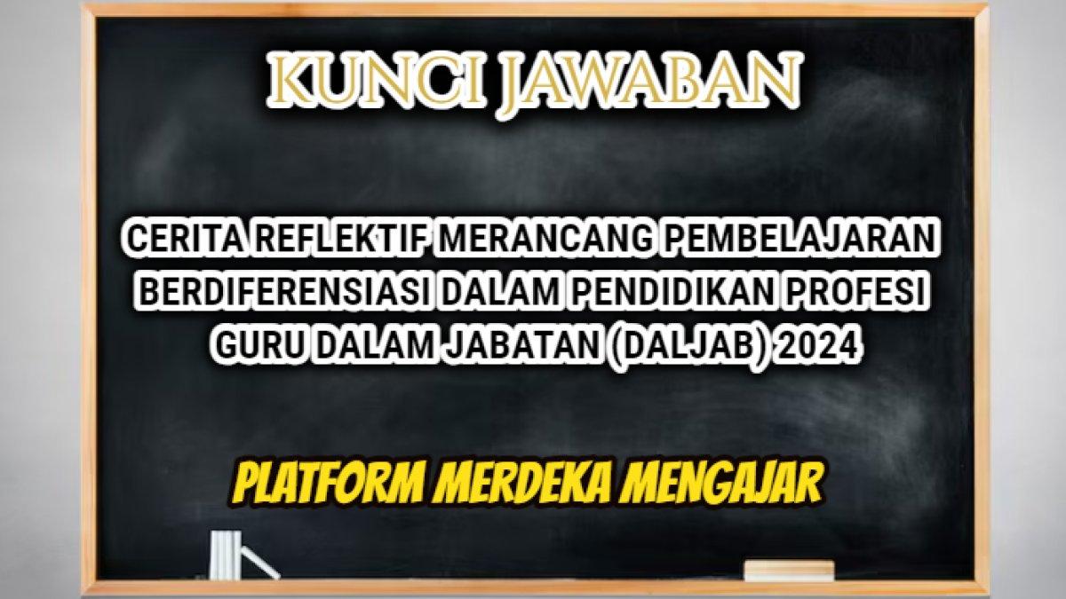 Contoh Cerita Reflektif Merancang Pembelajaran Berdiferensiasi, Modul 1 ...