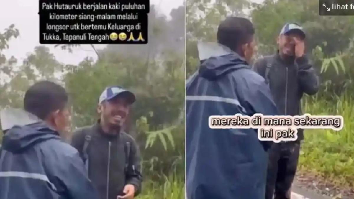 Sosok Hutauruk Cari Istri & Anak Korban Banjir Tapteng, Jalan Kaki ...