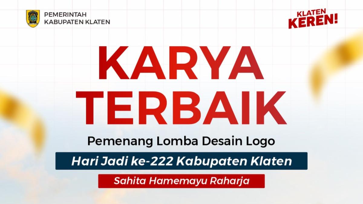 Bupati Klaten Terkejut, Juara Lomba Logo Hari Jadi ke-222 Bukan Warga ...
