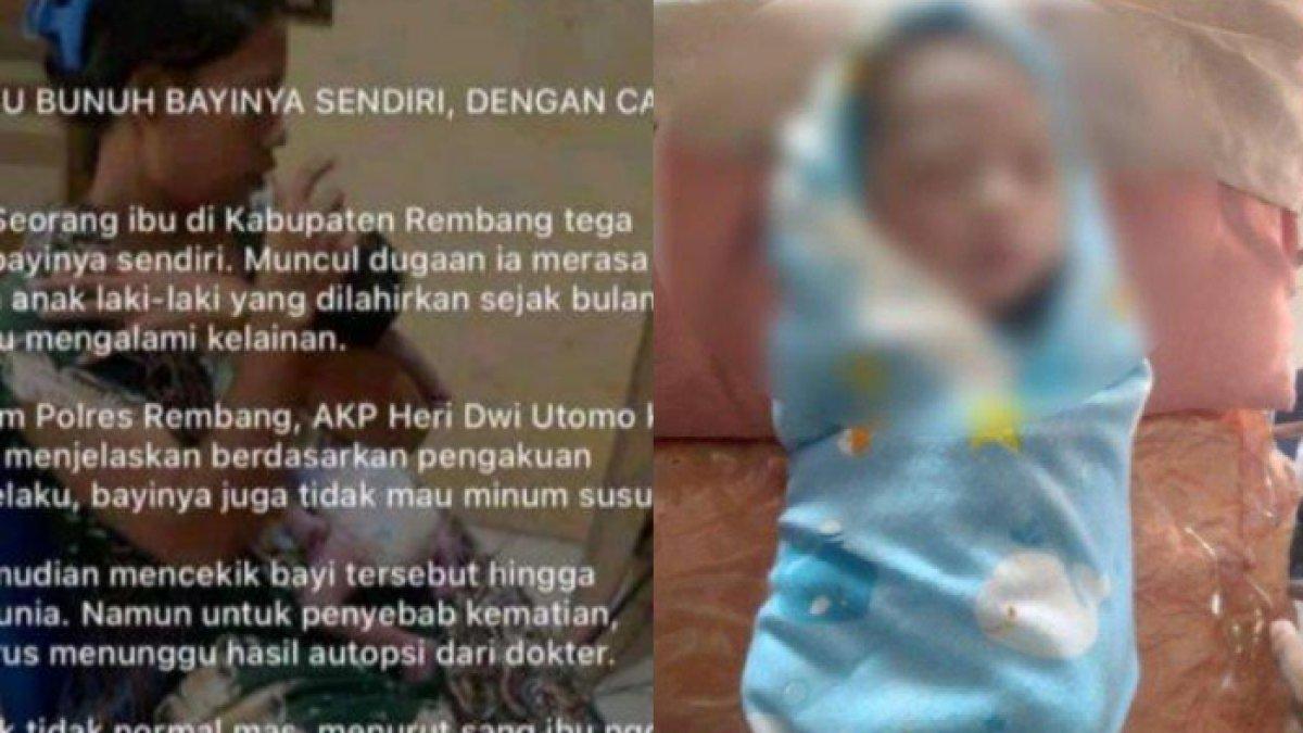 GEGARA Anak Tak Normal, Ibu Kandung Nekat Cekik Bayi 1 Bulan hingga Tewas, Polisi: Pelaku Malu ...