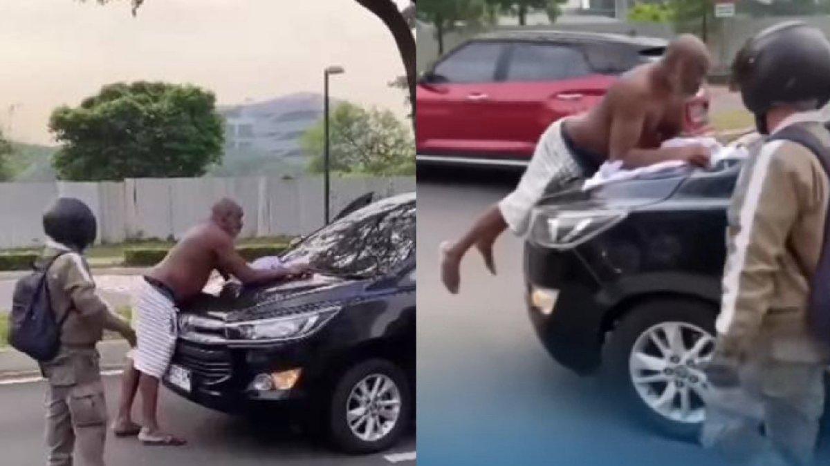 NGERI! WNA Tanpa Baju Tiba-tiba Cegat Laju Mobil di Jalan Sambil Komat ...