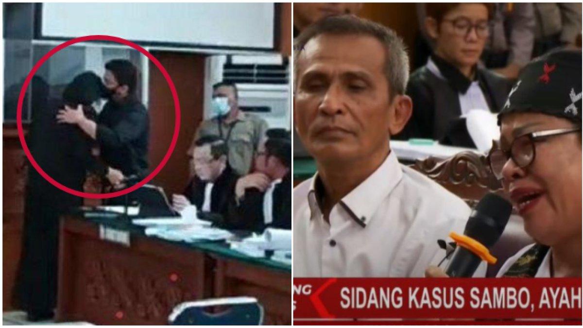 LAGI-Lagi Pamer Kemesraan, Putri Cium Tangan Ferdy Sambo di Ruang Sidang, Sang Suami Cium Kening ...