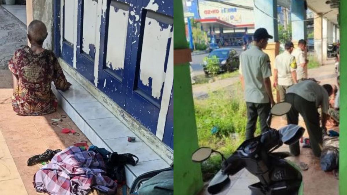 Nasib Lansia yang Terlantar & Tak Bisa Berjalan di Depan Ruko ...