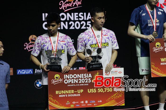 Sabar/Reza Runner-up Indonesia Open 2025, Cek Besaran Bonus Uang Diterima Ganda Putra Tuan Rumah ...